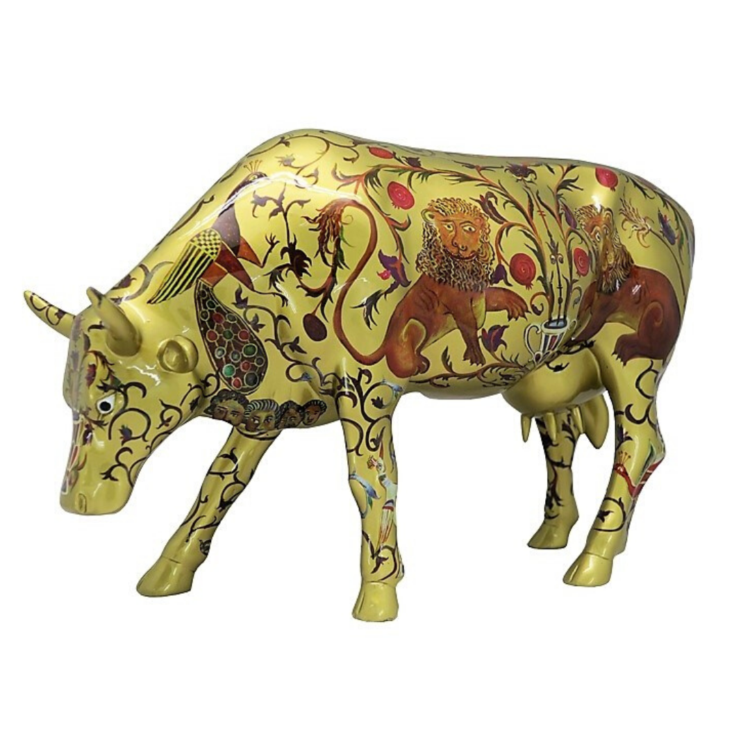 CowParade, figurka-krówka THE GOLDEN BYZANTINE, duża/poliresing ...